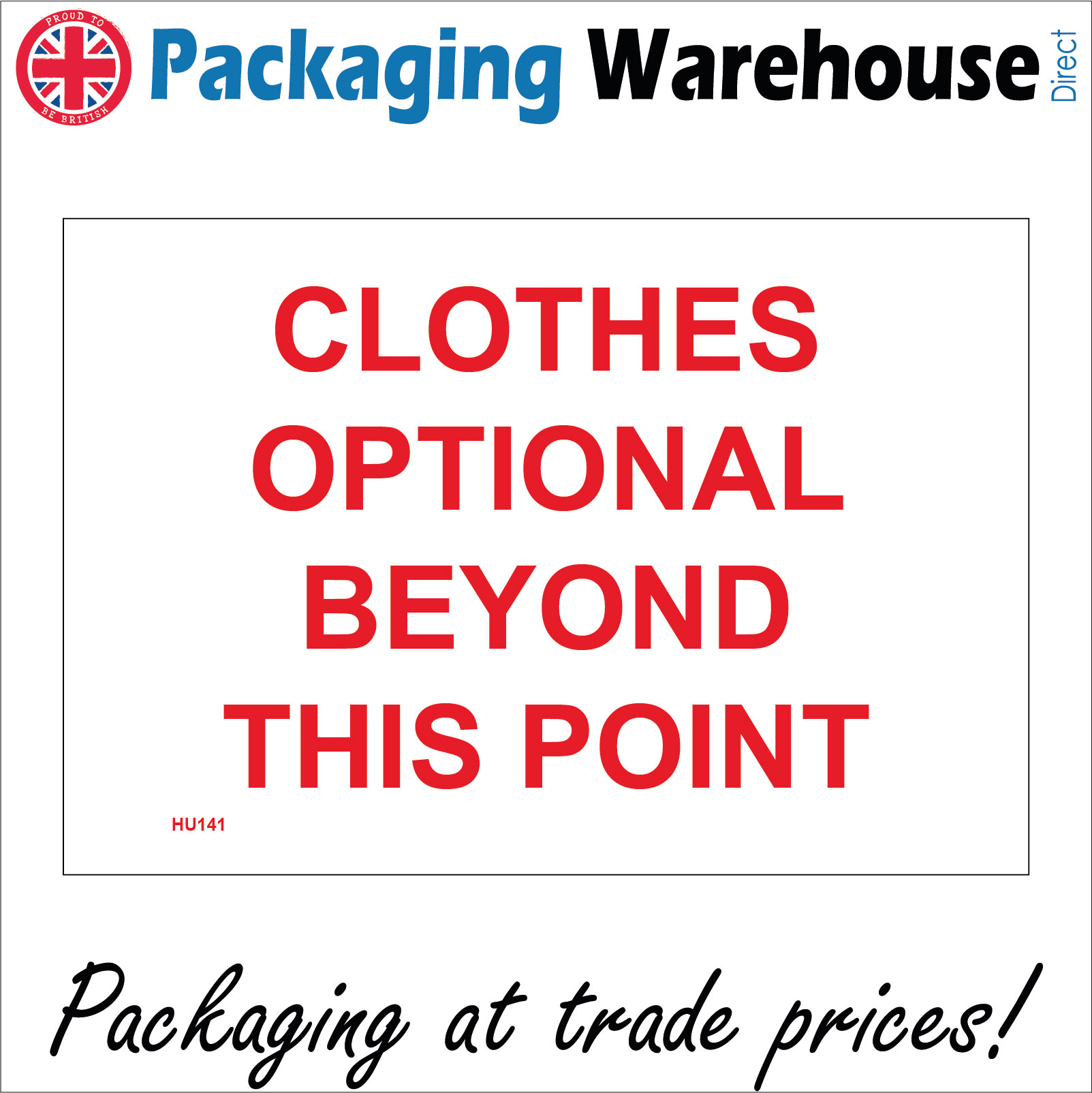 HU141 CLOTHES OPTIONAL BEYOND THIS POINT SIGN NAKED NUDIST NATURIST HOT ...